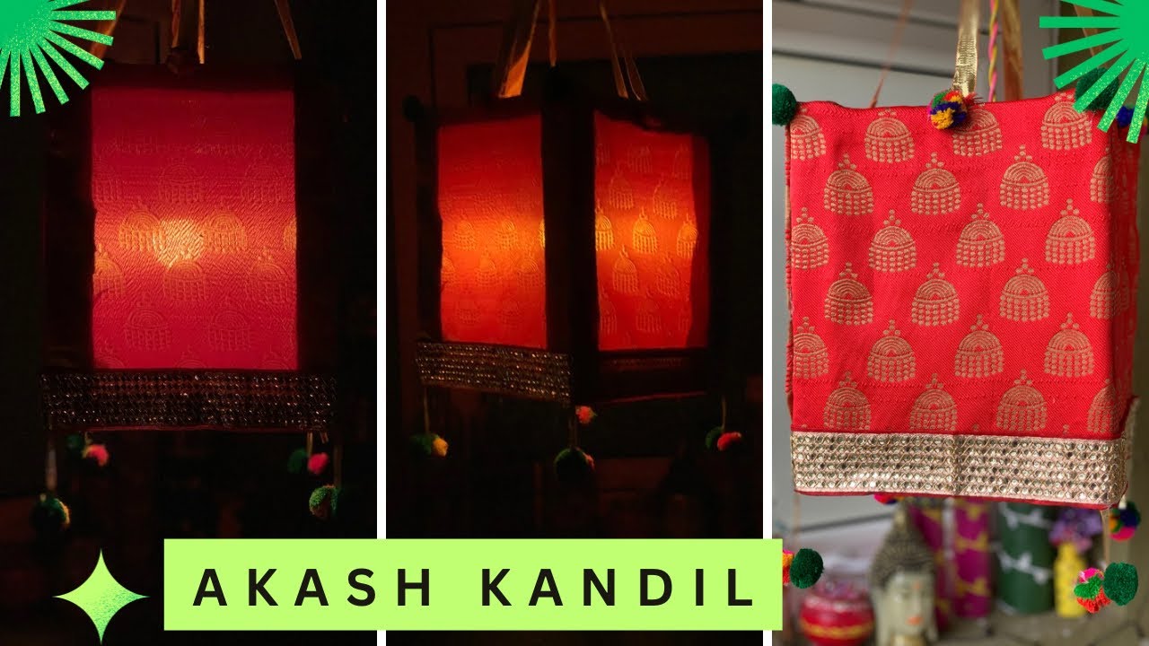 Akash Kandil Making At Home |How To Make Akash Kandil From Cardboard ...