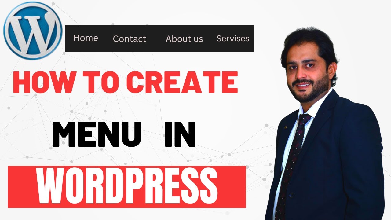 How to create a Menu in WordPress I Transparent Menu - YouTube