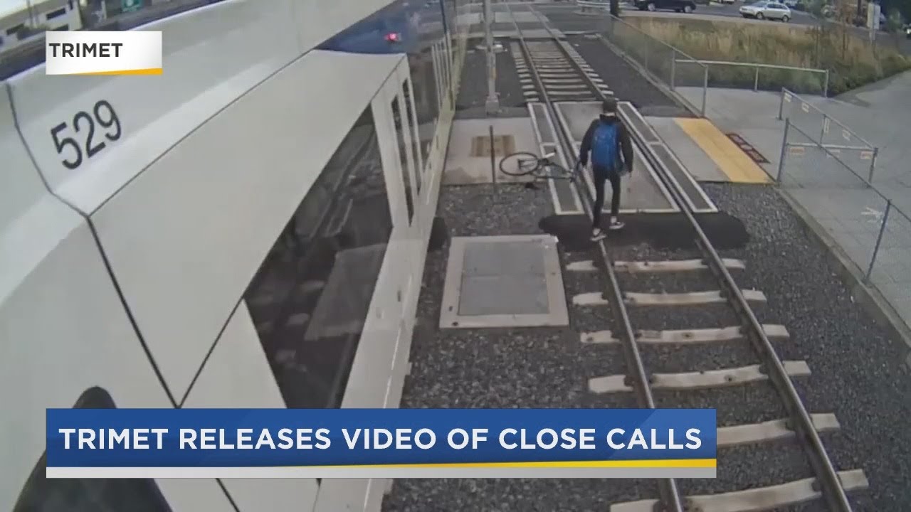 Close calls with TriMet MAX trains caught on camera: 'Be aware of your ...