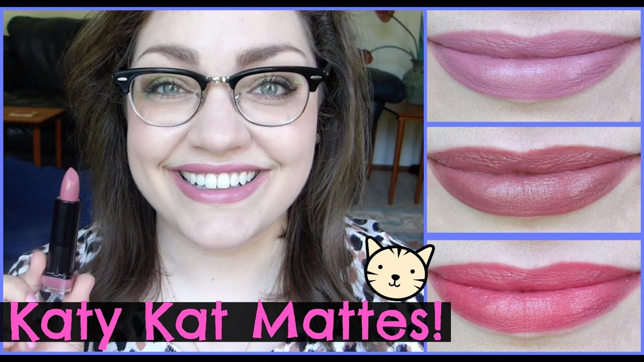 Let's Test!: CoverGirl Katy Kat Matte Lipsticks - YouTube