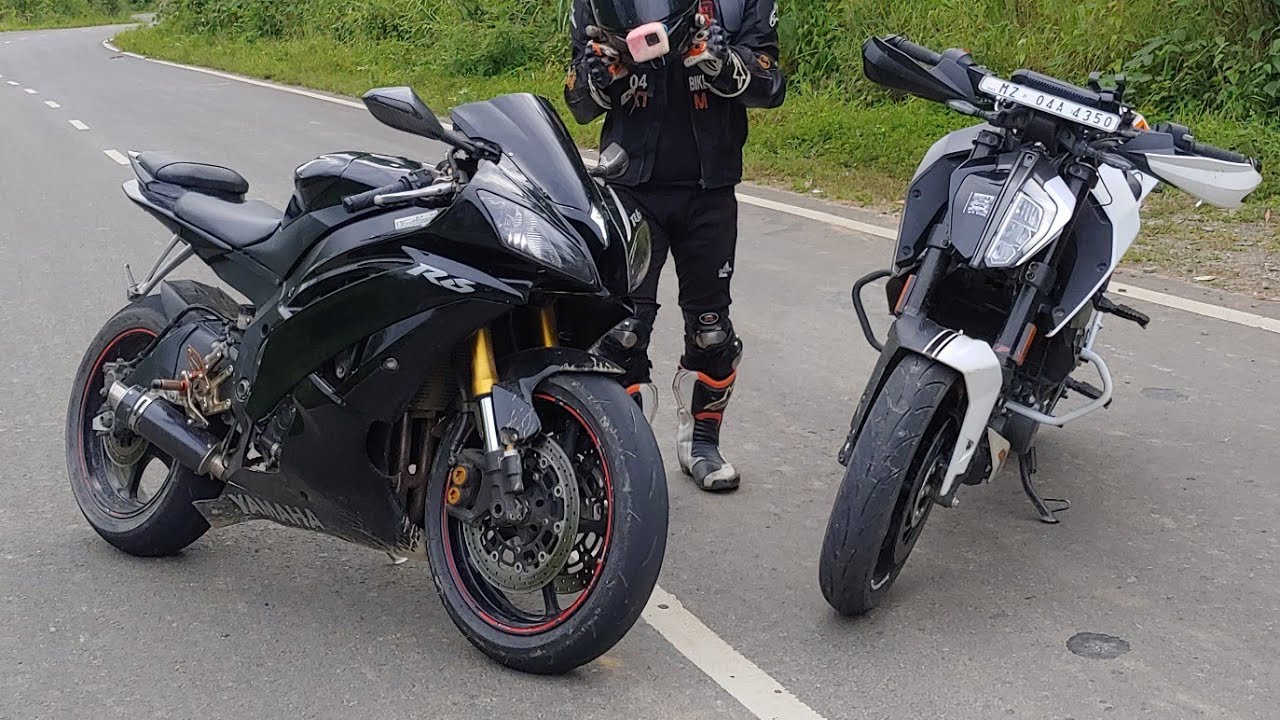 Yamaha R6 On Highway Road - YouTube