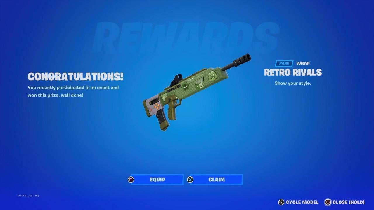 I Just Unlocked The "Retro Rivals“ Wrap In Fortnite! - YouTube