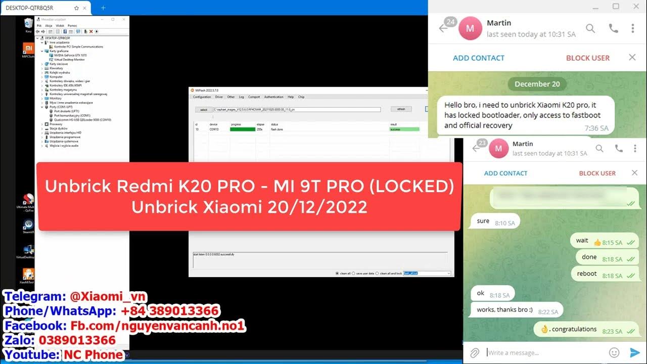 Unbrick Xiaomi Redmi K20 Pro (Locked) - Unbrick Mi 9T pro | Unbrick Xiaomi 9008 (20/12/2022 ...