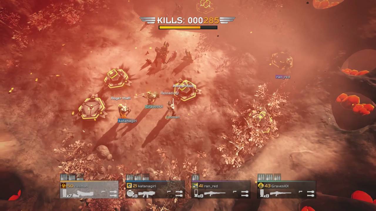 Helldivers - 4P Resupply x4 vs Bugs 1 of 3 (RS) - YouTube