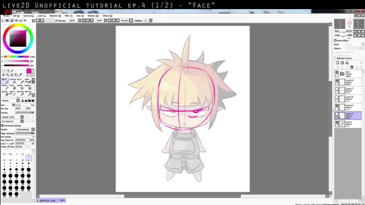 Live2D Cubism 2.0 tutorial (2015) - Ep.04 (1/2) "Face" - YouTube