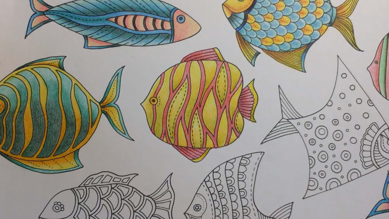 How to Color Fish#14 | Lost Ocean by Johanna Basford - YouTube