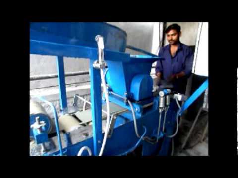 UNIK BATTERY PLATE PASTING MACHINE - YouTube