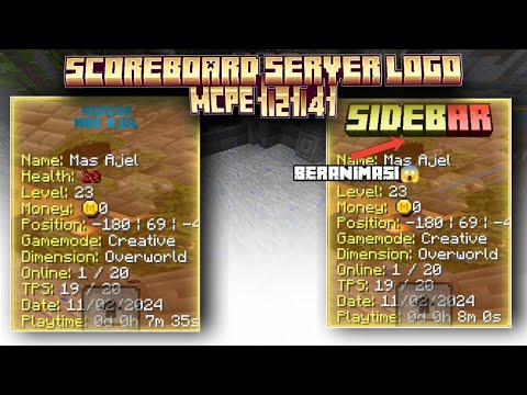 SCOREBOARD SERVER LOGO🥵//MCPE 1.21.41 - YouTube
