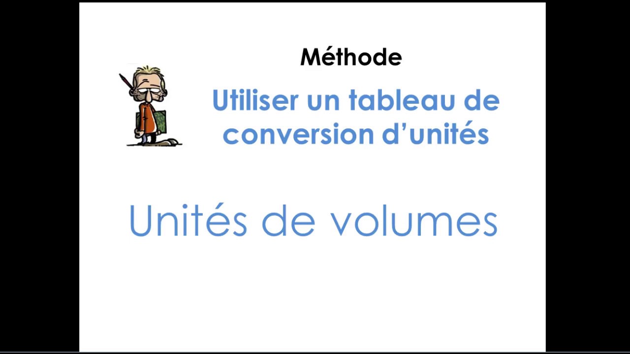Méthode : Convertir des unités de volumes - YouTube