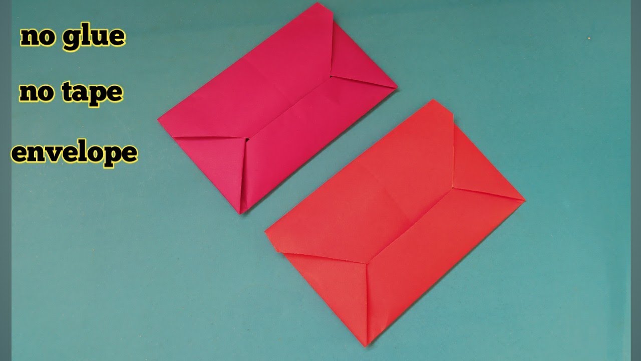 ORIGAMI PAPER ENVELOPE NO GLUE NO TAPE | SIMPLE & EASY PAPER ENVELOPE | HOW TO MAKE PAPER ...