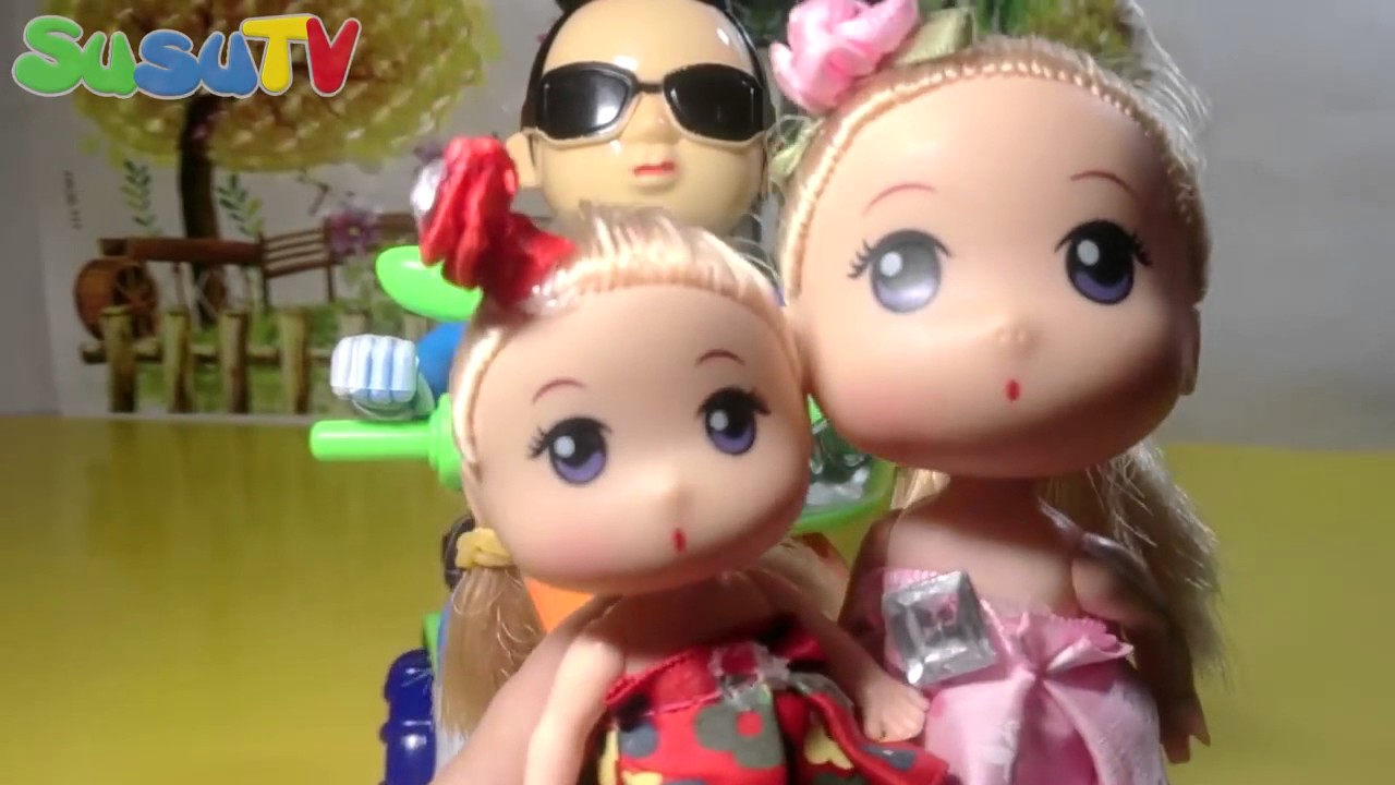 gangnam style lái xe chở bup be ba bi đi bệnh viện - YouTube