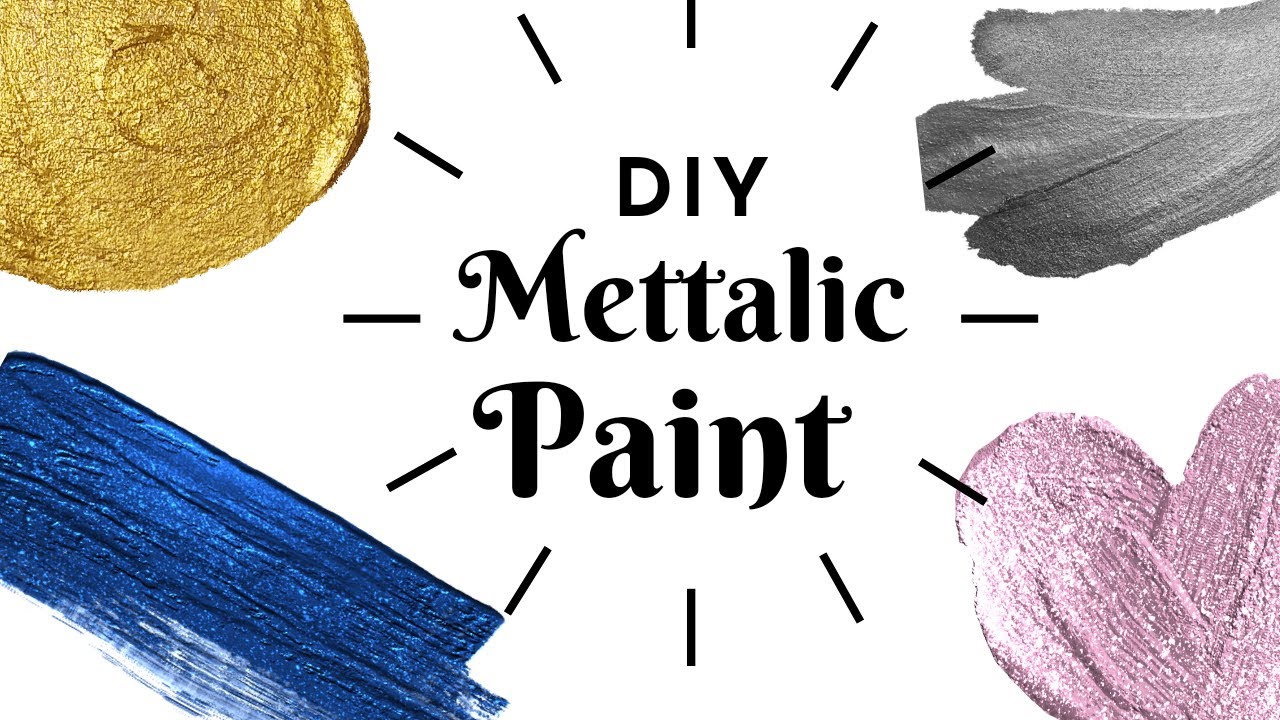 How to make Mettalic Paint at home | DIY metallic paint - YouTube