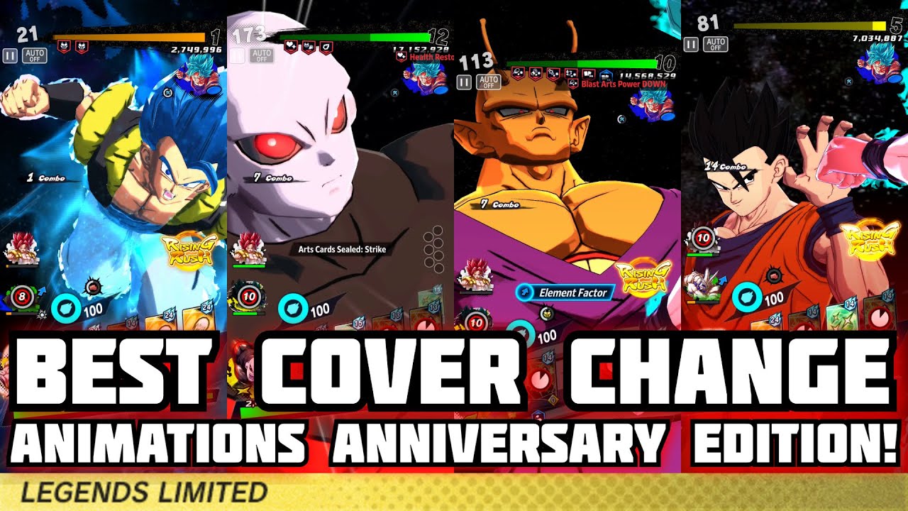 Best Cover Change Animations ( Anniversary Editon ) In Dragon Ball ...