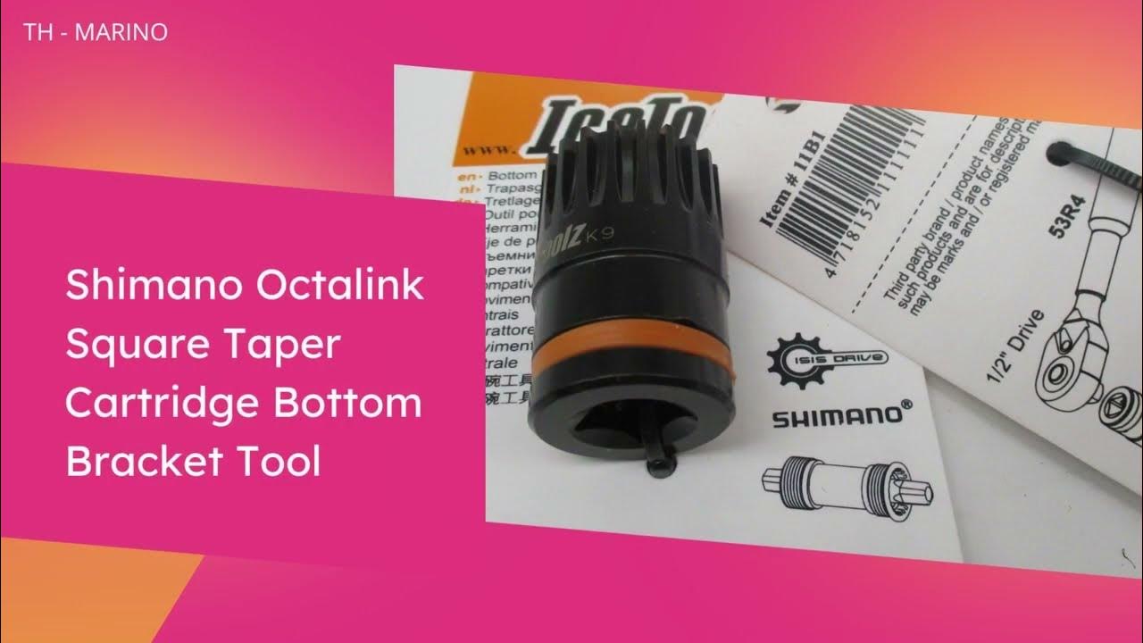 11B1 FOR Icetoolz Shimano Octalink Square Taper Cartridge Bottom Bracket Tool - YouTube
