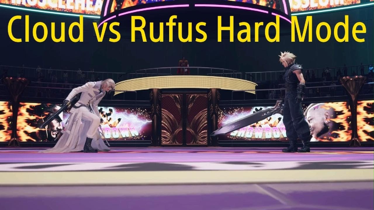 Final Fantasy 7 Rebirth Cloud vs Rufus Hard Mode - YouTube