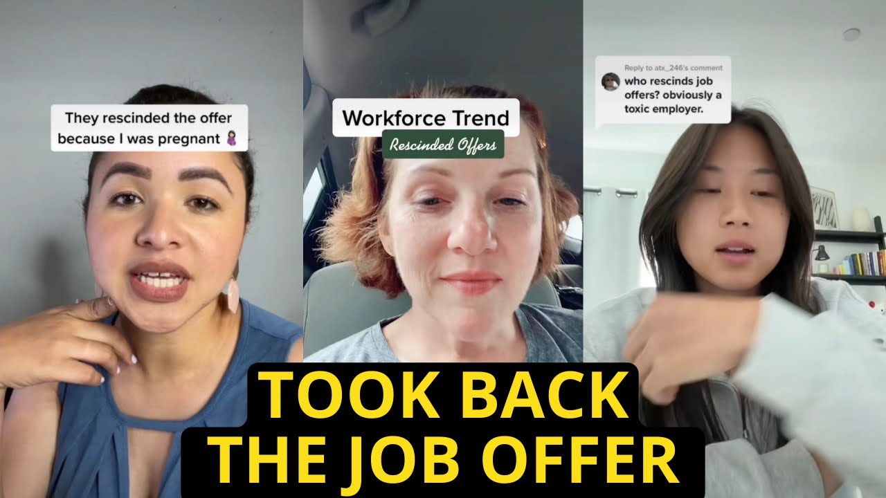 Companies Are Taking Back Job Offers | Rescinded Job Offers - YouTube