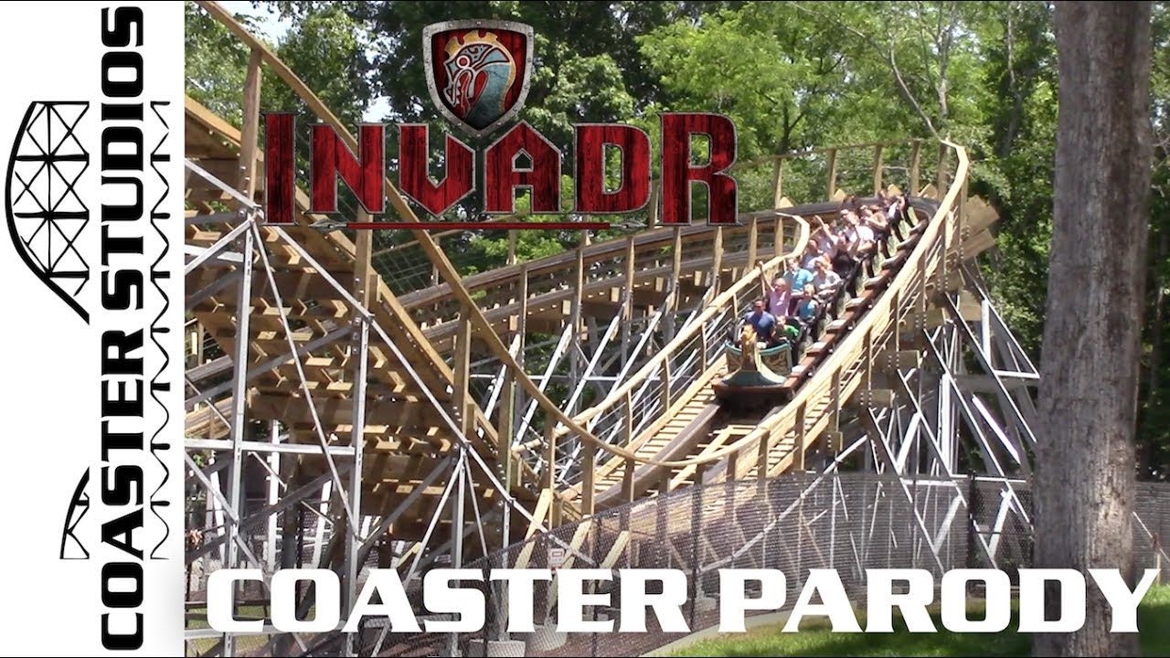 Coaster Parody: InvadR at Busch Gardens Williamsburg - YouTube