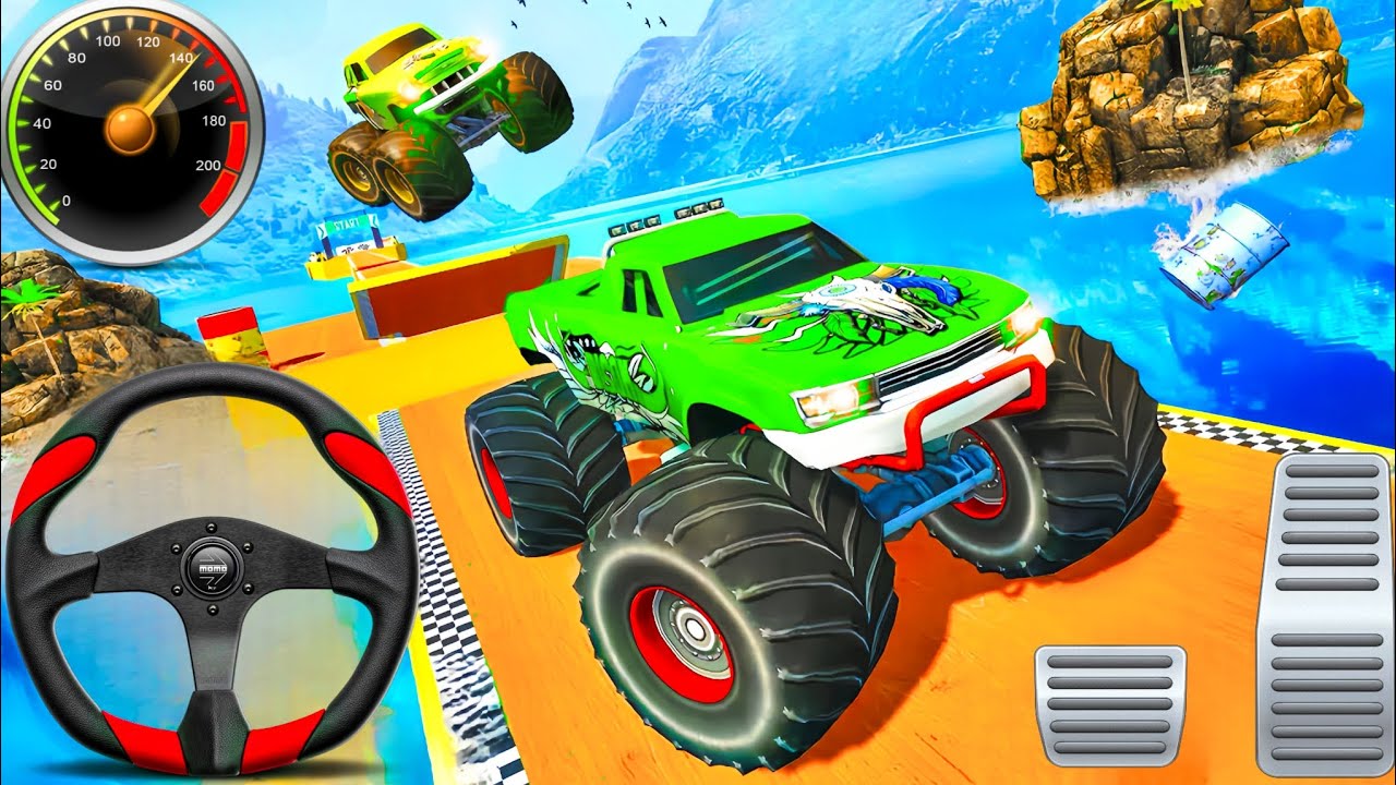 Monster Truck Racing 3D - Monster Truck Mega Ramp Stunt Simulator 2024 ...