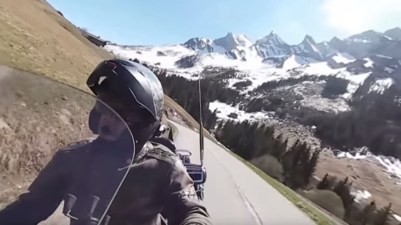 Col des Aravis - Caméra Gear 360 - Goldwing 1800 - YouTube