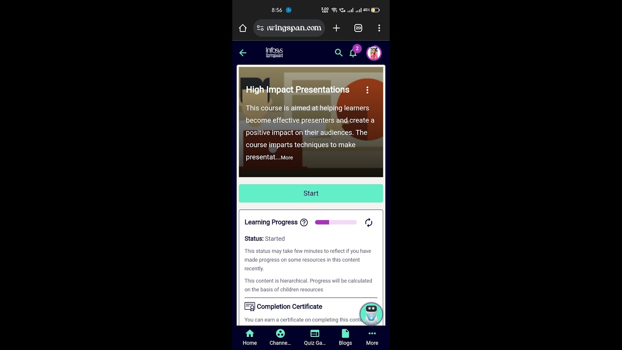 High Impact Presentation Assessment Part-1 `| Infosys Springboard ...