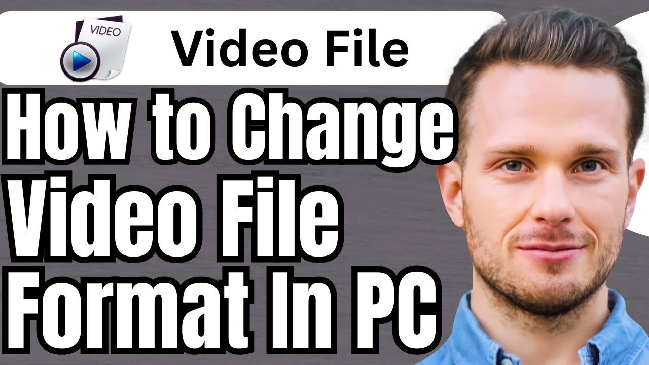 How To Change Video File Format In PC - YouTube