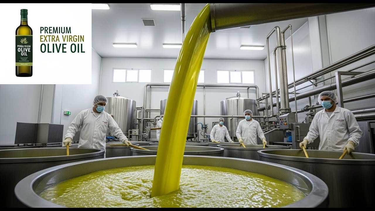 Inside the Olive Oil Factory: How Extra Virgin Olive Oil Is Made ...