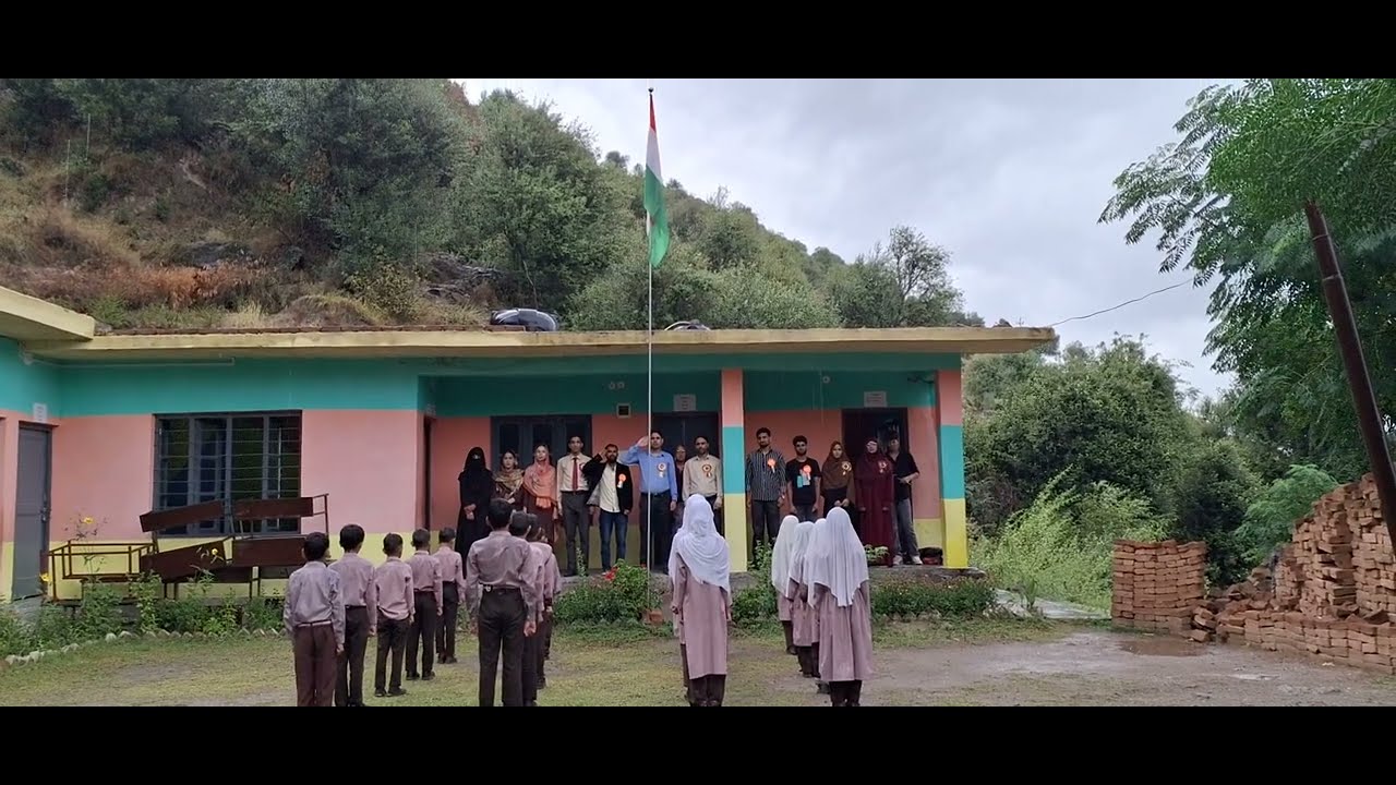Flag Hoisting Ceremony at APS DODA | jammu and kashmir - YouTube