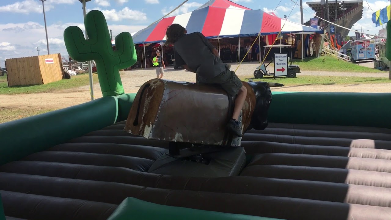 Varick on a mechanical bull - YouTube
