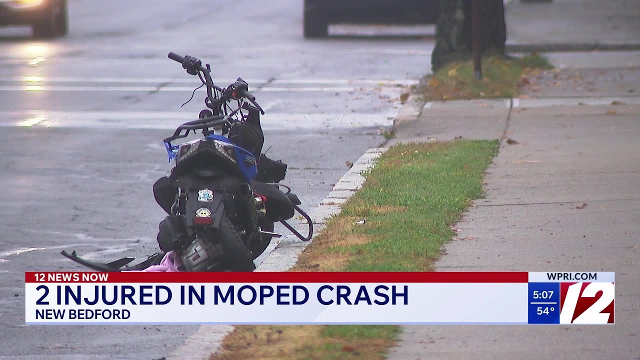 Juveniles injured in New Bedford Moped crash - YouTube