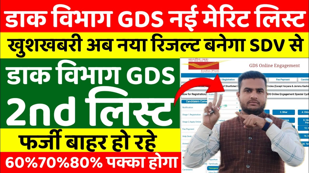 GDS 2nd 3rd Merit List 2024 GDS New Result 2024 India Post GDS gds-2nd-3rd-merit-list-2024-gds-new-result-2024-india-post-gds
