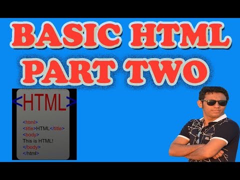 Html tutorial for beginner part 2 - YouTube