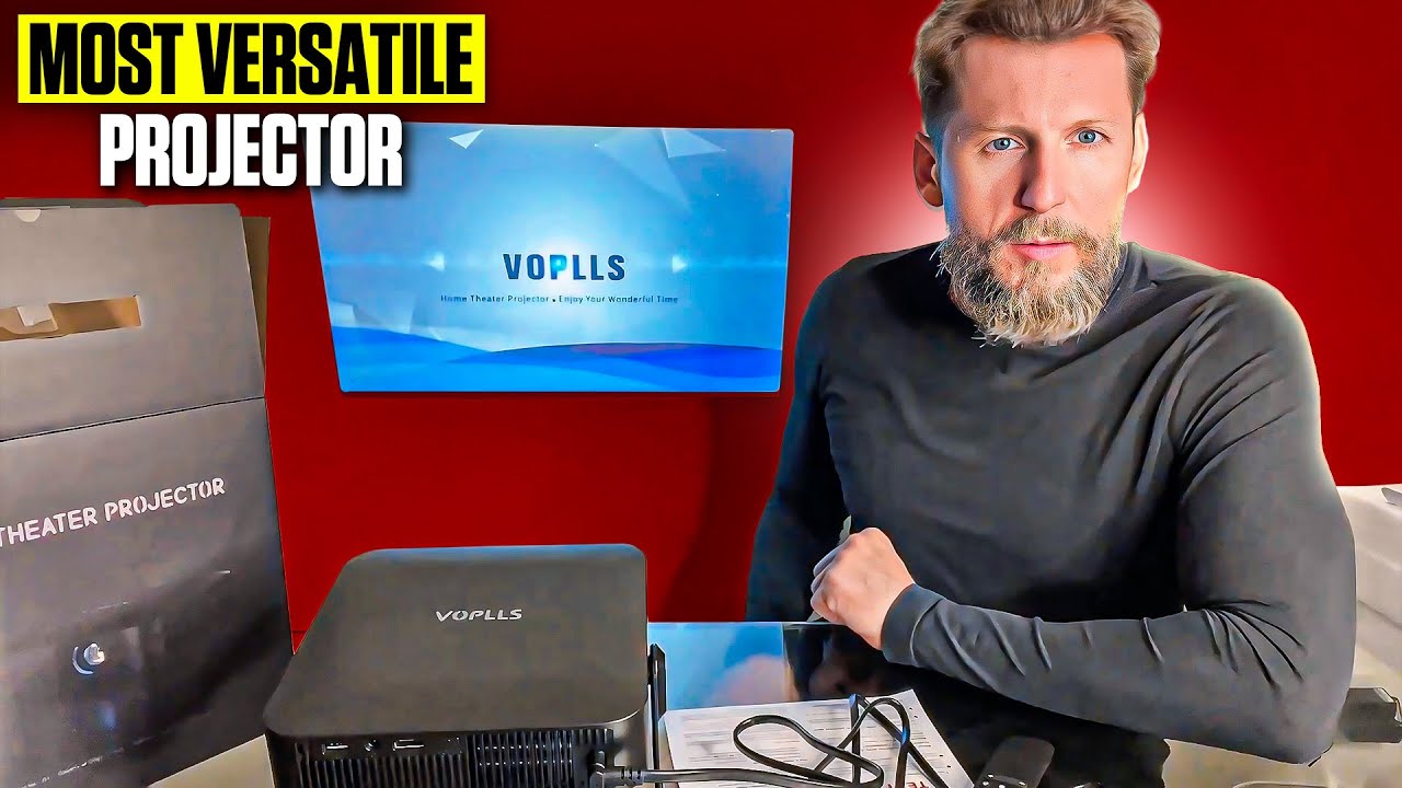 The Stand Makes This VOPLLS Projector SO VERSATILE! - YouTube
