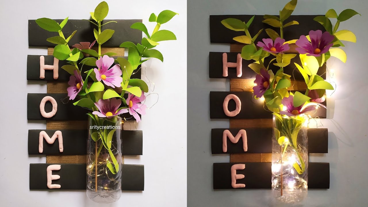 Beautiful wallmate for home decor || paper flower wallhanging || room ...