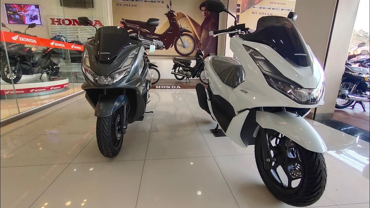 NEW HONDA PCX 2021 160cc CAMBODIA Black - YouTube