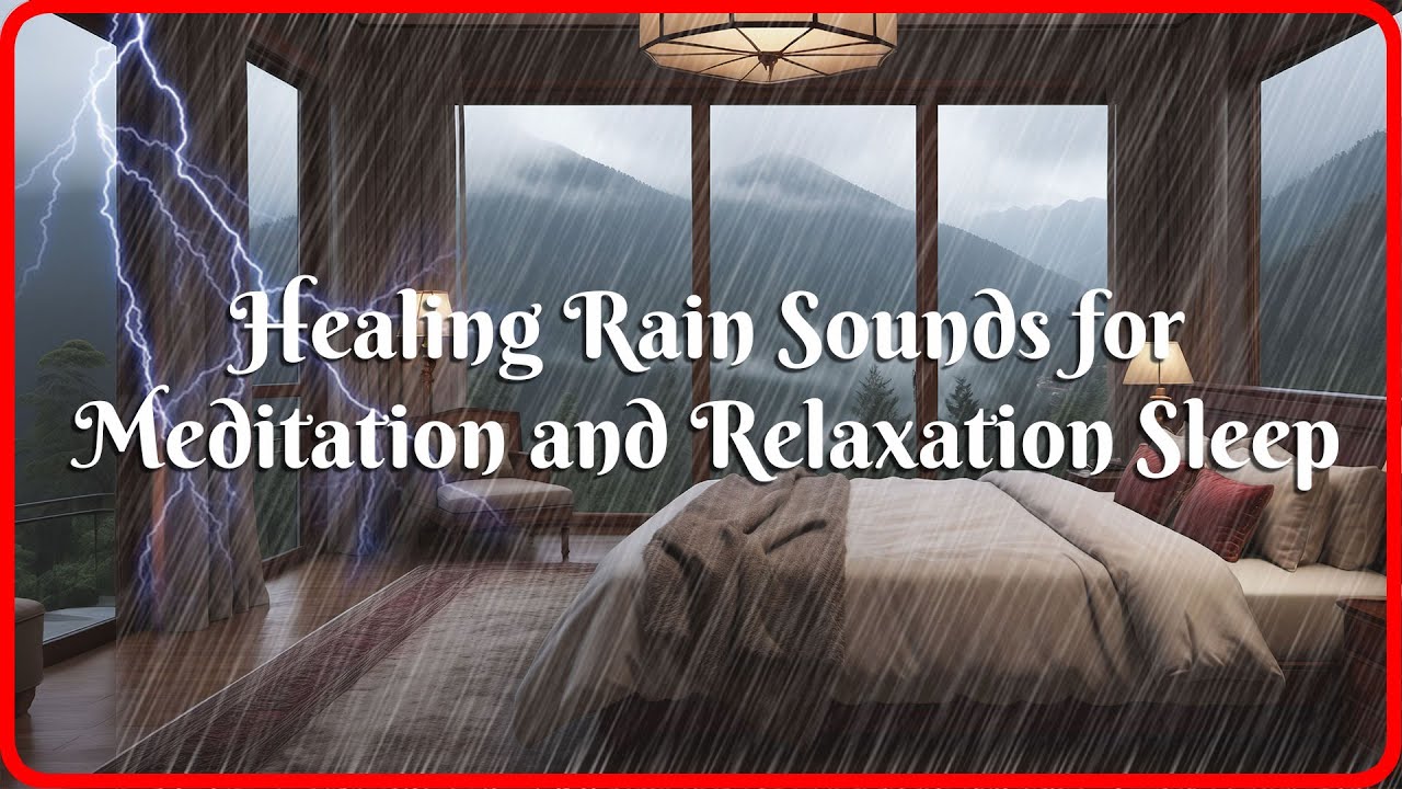 Healing Rain Sounds for Meditation and Relaxation Sleep | Rain sounds ...