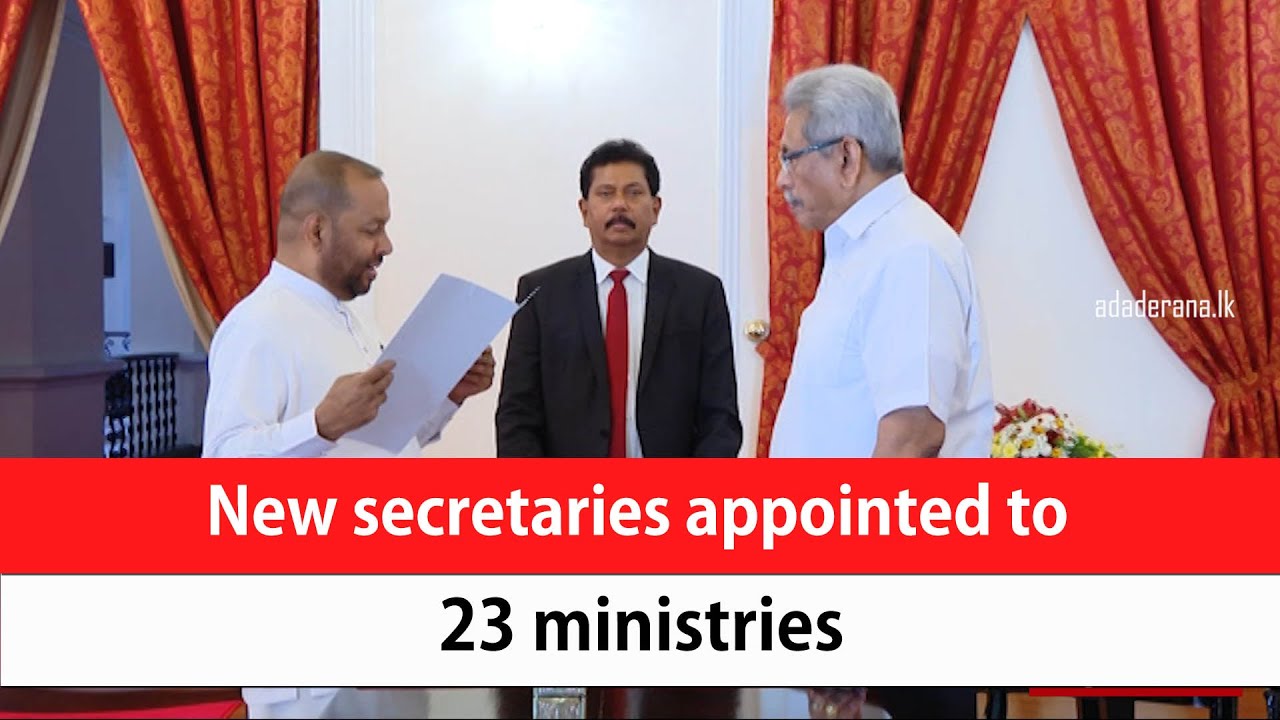 New secretaries appointed to 23 ministries (English) - YouTube