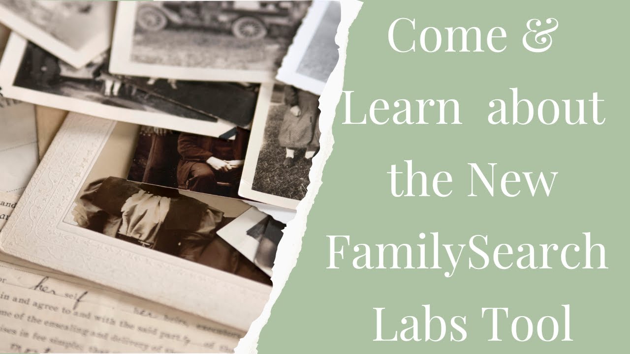 FamilySearch Labs virtual overview on Sunday May 19th - YouTube