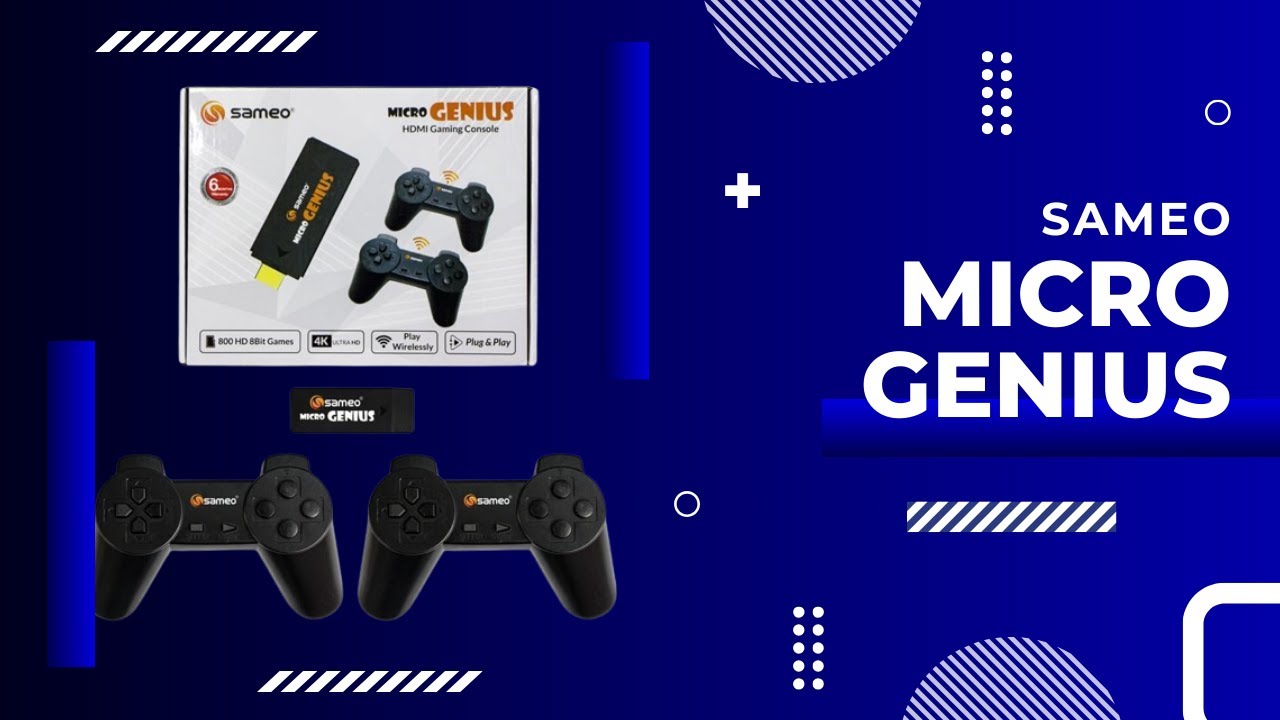 Sameo Micro Genius Console: 800 HD Games & 4K Support - Available at ...
