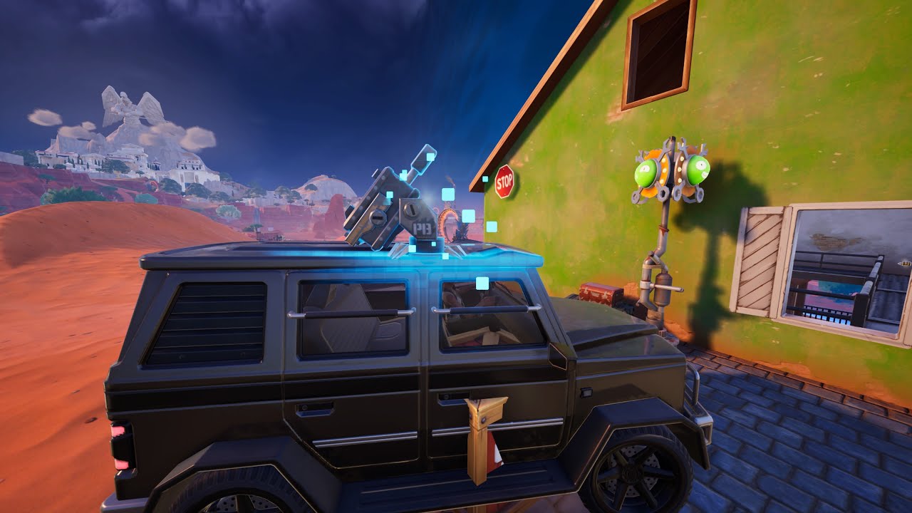 How to Mod a Vehicle with a Machine Gun Turret in Fortnite - YouTube