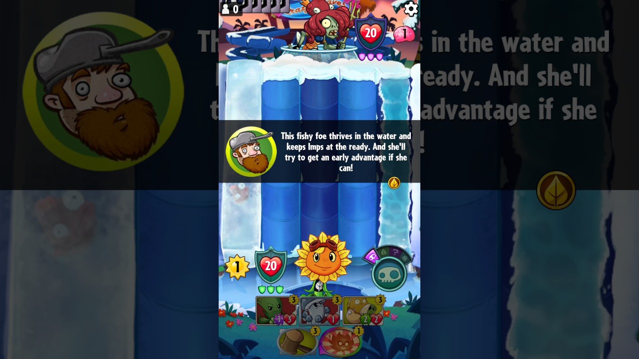 Plants Vs Zombies Heroes - Plant Missions 12/200 Neptuna / Premium pack ...