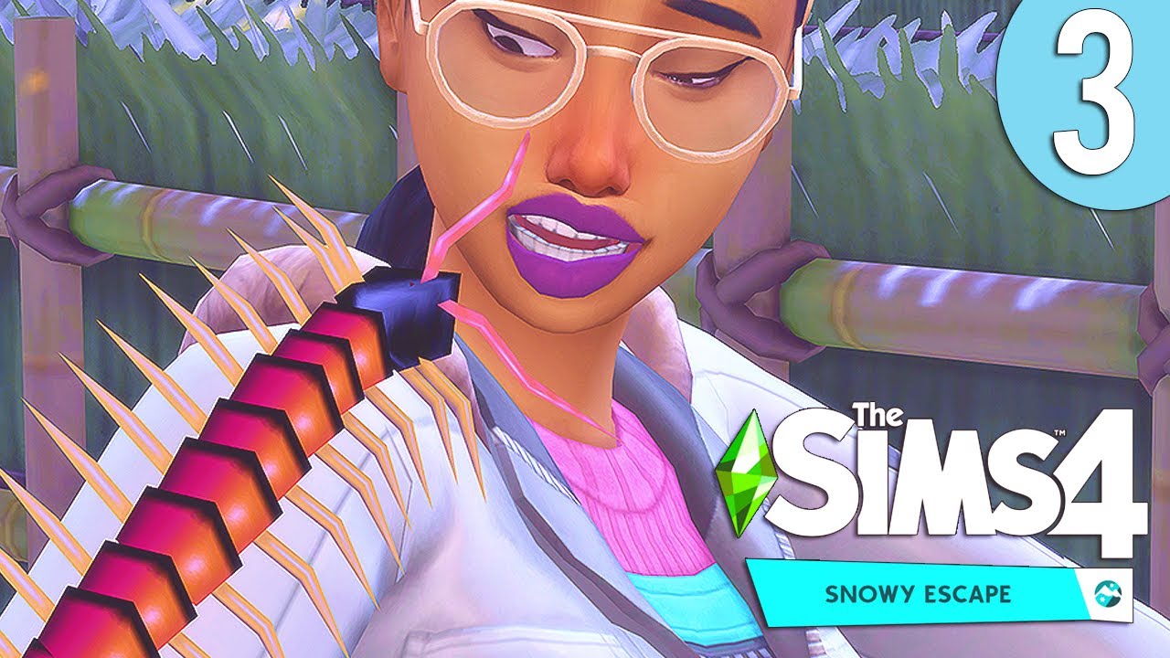 GIANT CENTIPEDE ATTACK//THE SIMS 4/SNOWY ESCAPE/#3 - YouTube