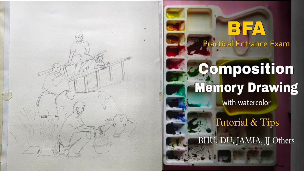 BFA Composition Memory Drawing Tutorial BHU DU JAMIA JJ bfa-composition-memory-drawing-tutorial-bhu-du-jamia-jj