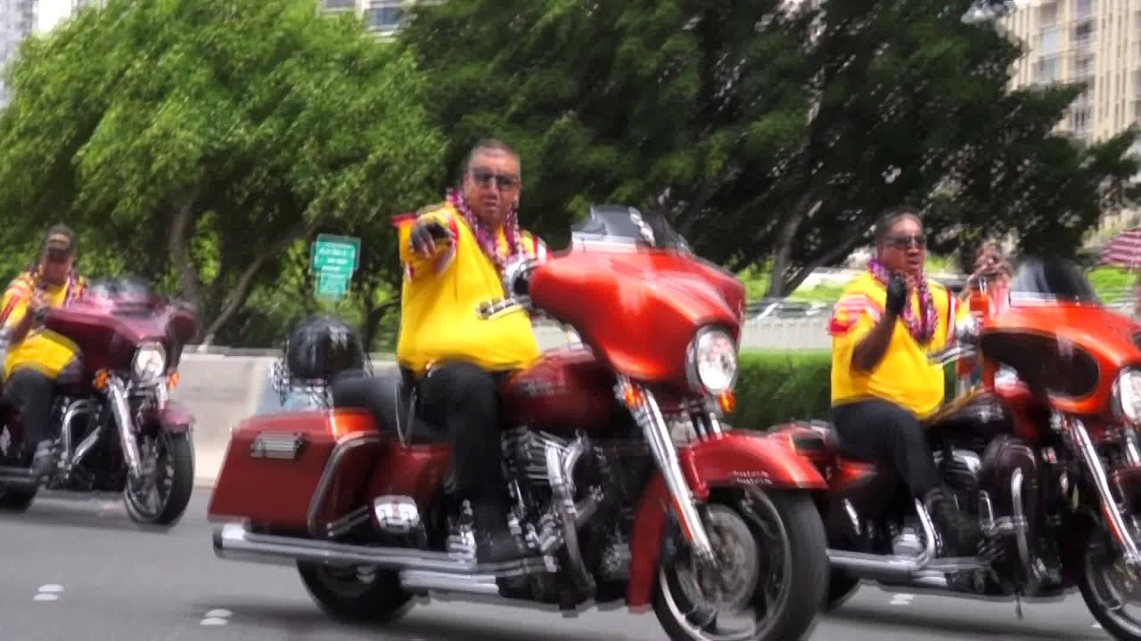 Sons of Hawaii Motorcyle Club @ Aloha Festivals 2015 Floral Parade 9-26 ...