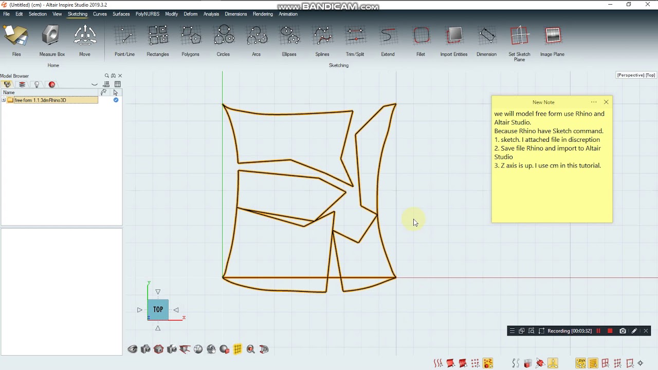 Altair Inspire Studio - Free Form 1 - YouTube