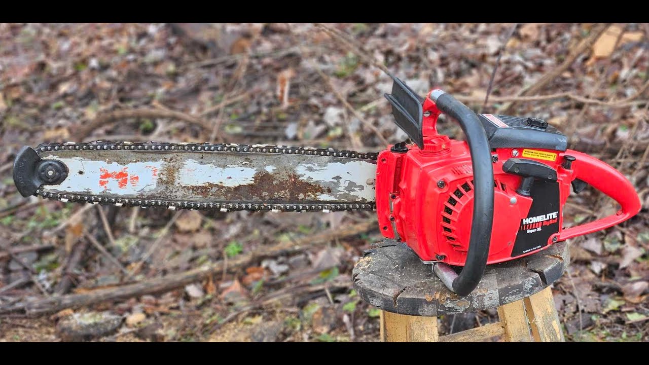 Homelite Super XL AO "Big Red" SEE IT RUNNING!!! Vintage King Motor ...