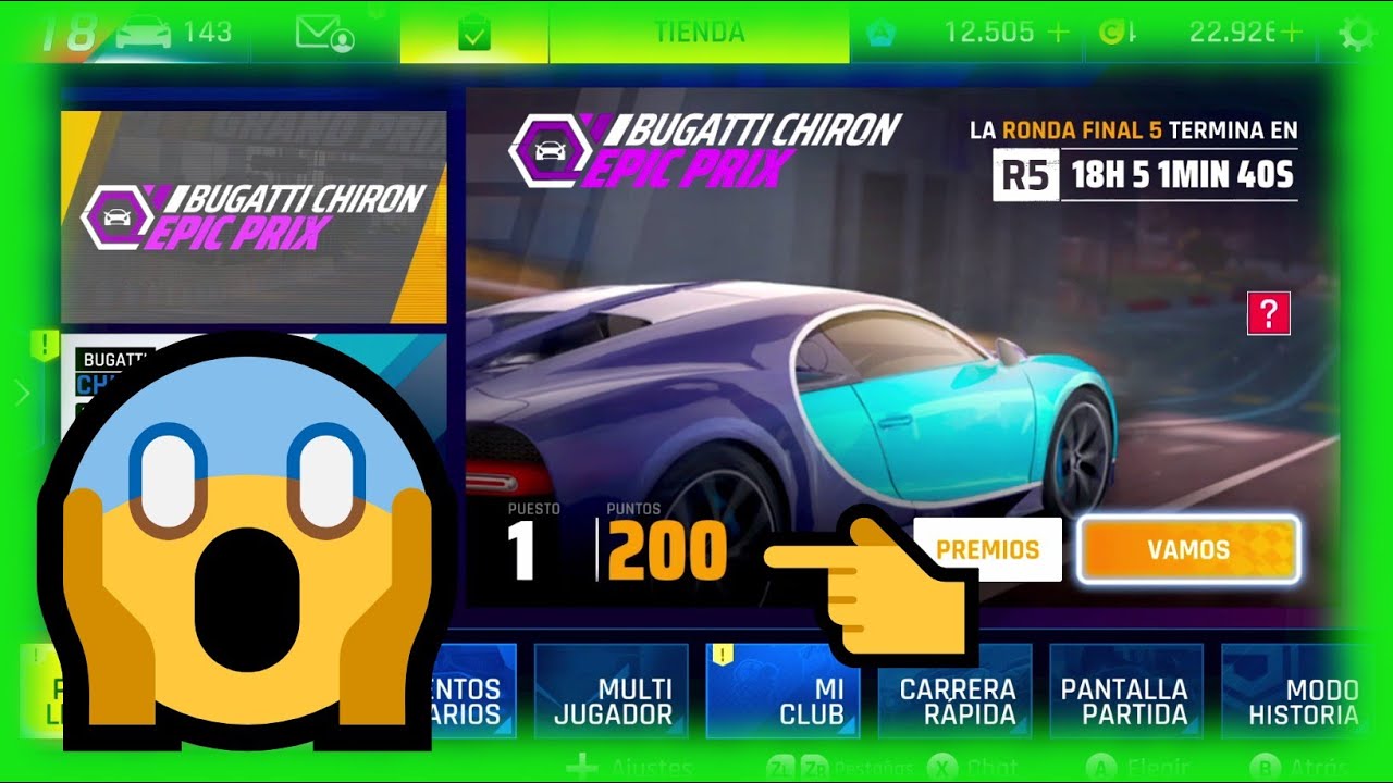 😱R5 BUGATTI CHIRON EPIC PRIX😱 FELIZ NAVIDAD! Asphalt 9 - Nintendo ...