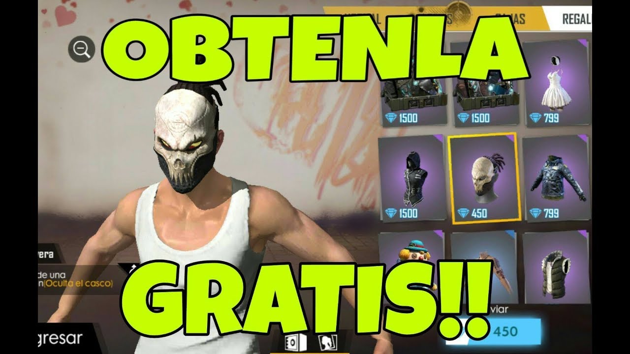 COMO TENER MASCARA DE CALAVERA GRATIS!! FREE FIRE | DobermanDevil - YouTube