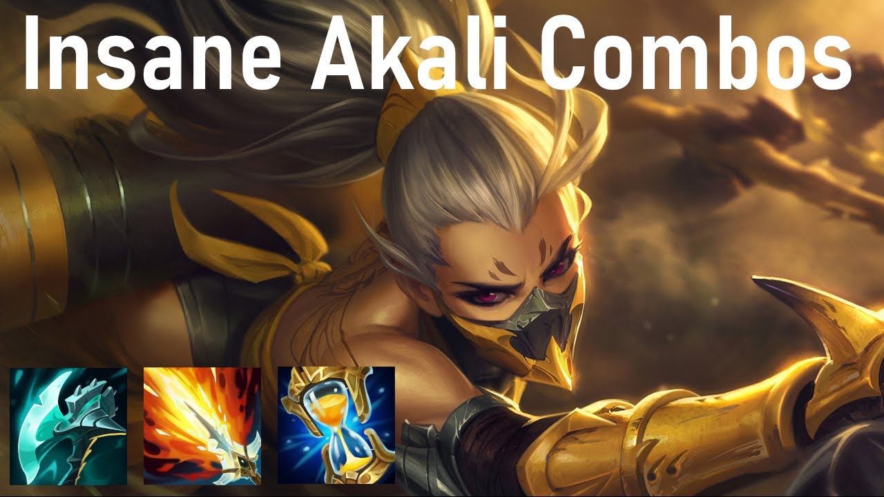 LEAGUE OF LEGENDS AKALI COMBOS - YouTube
