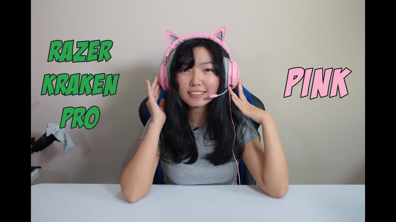 PINK CAT GAMING HEADSET - Razer Kraken Pro Quartz V2 - YouTube