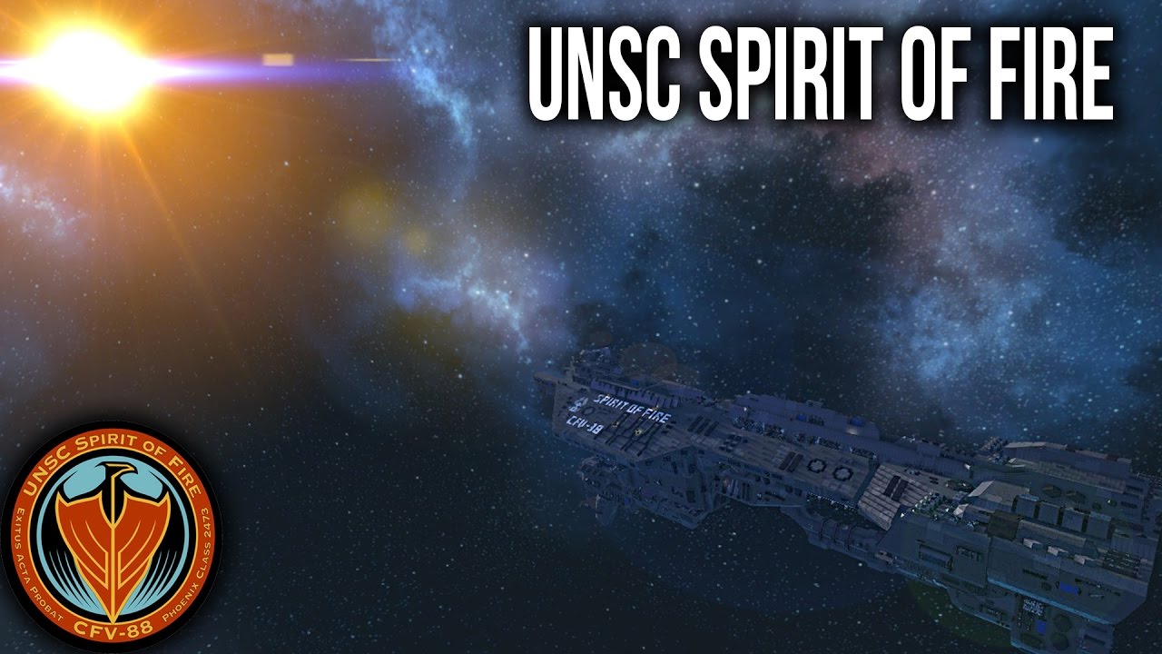 Space Engineers - UNSC Spirit of Fire (HALO WARS) - YouTube